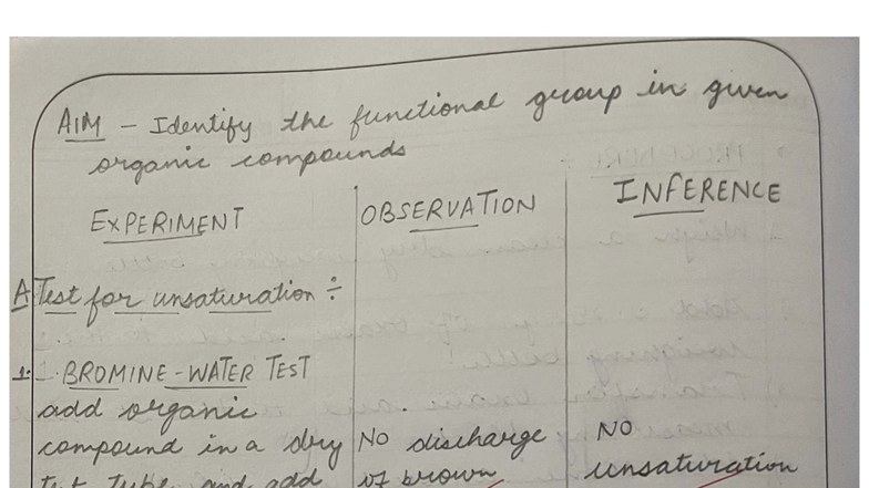 Experiment 3 - Identifying Functional Groups in Organic Compounds - Studocu