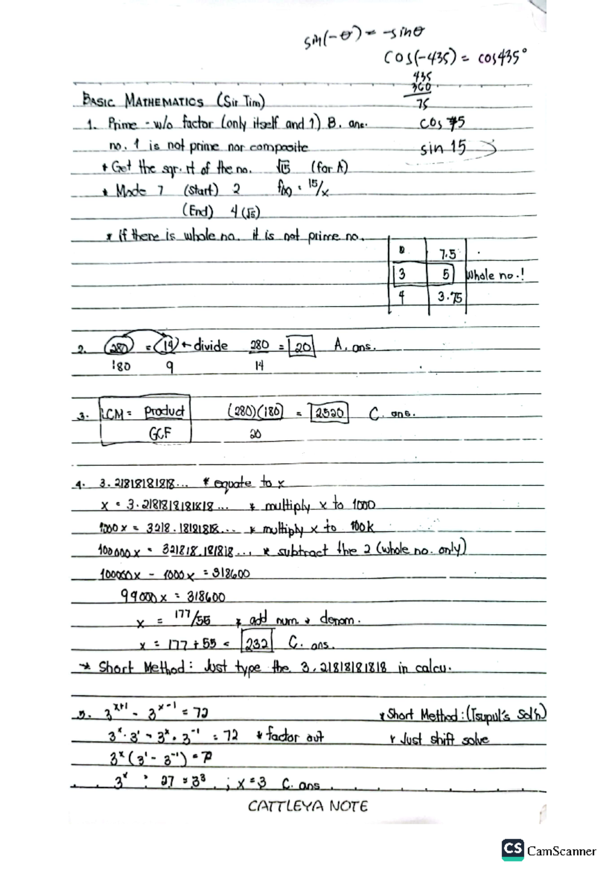 CO 435 360 BASIC MATHEMATICS REVIEWER AND GUIDES - Studocu