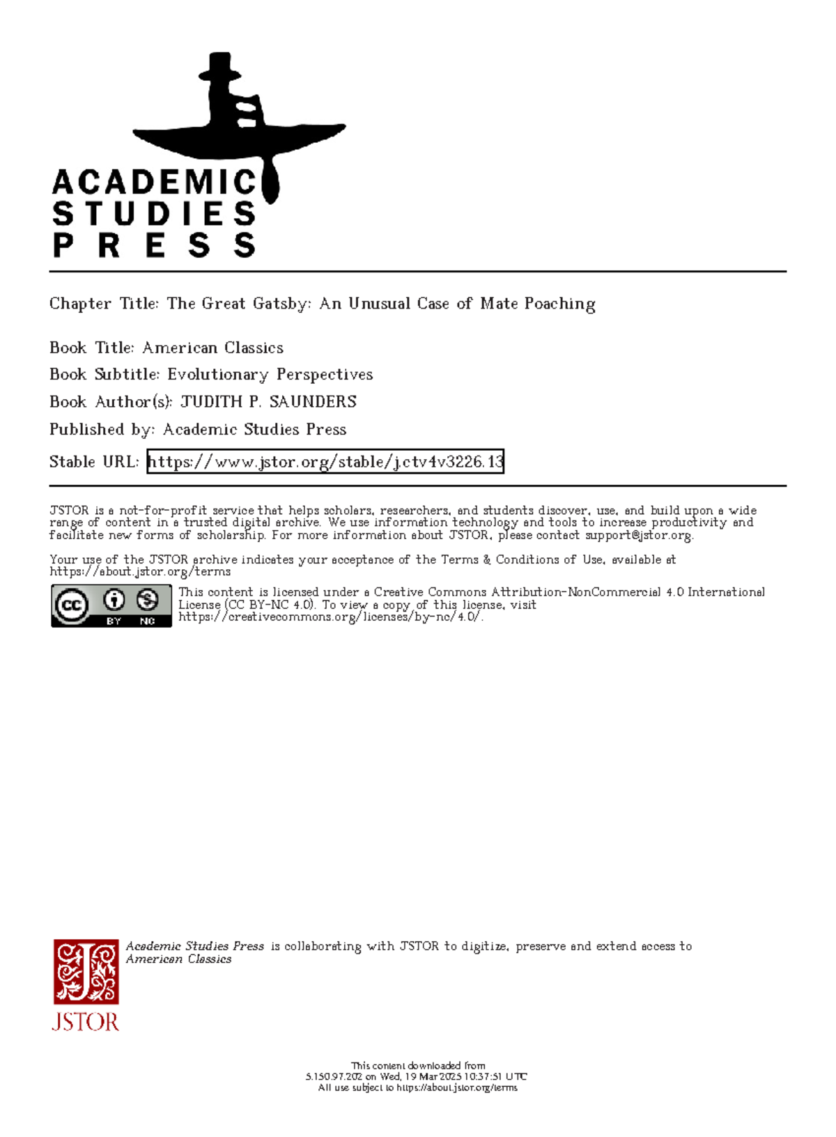 Analyzing Mate Poaching in The Great Gatsby: Insights into F. Scott ...