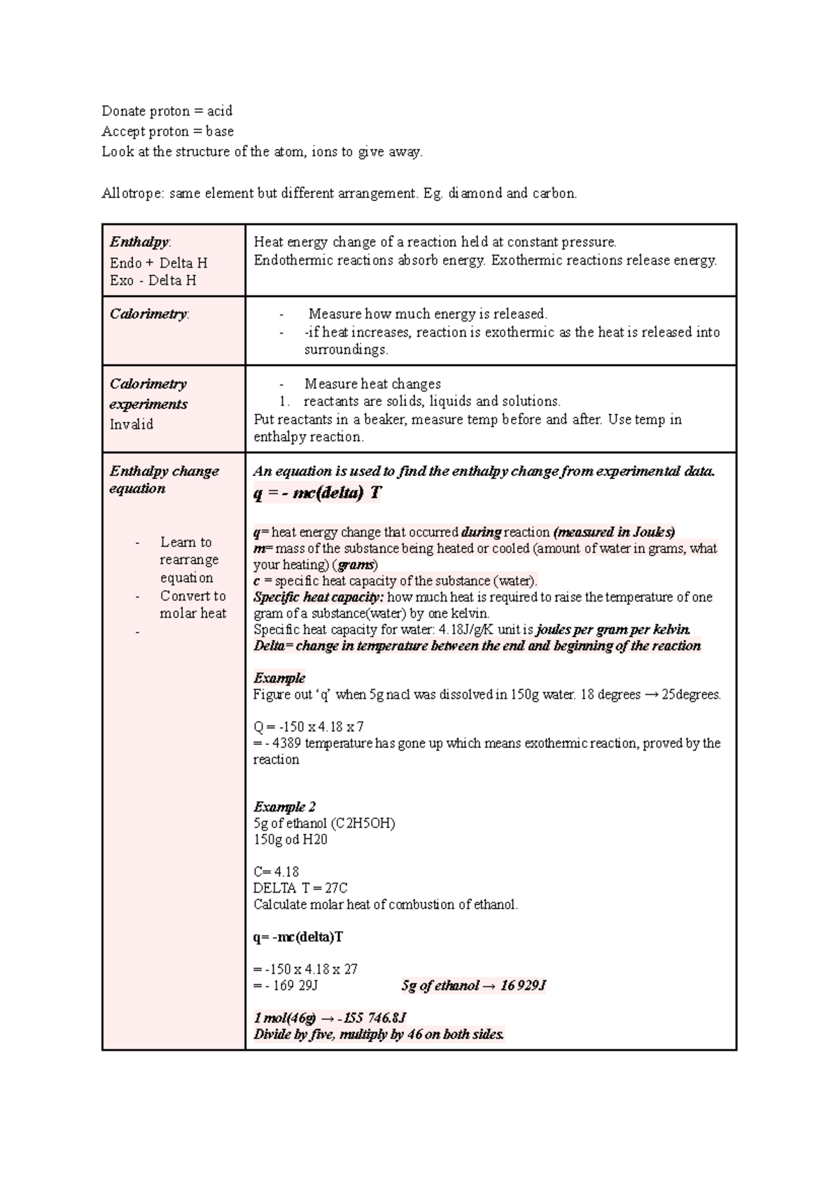 Module 4: Enthalpy & Entropy in Reactions - Key Concepts and Examples ...
