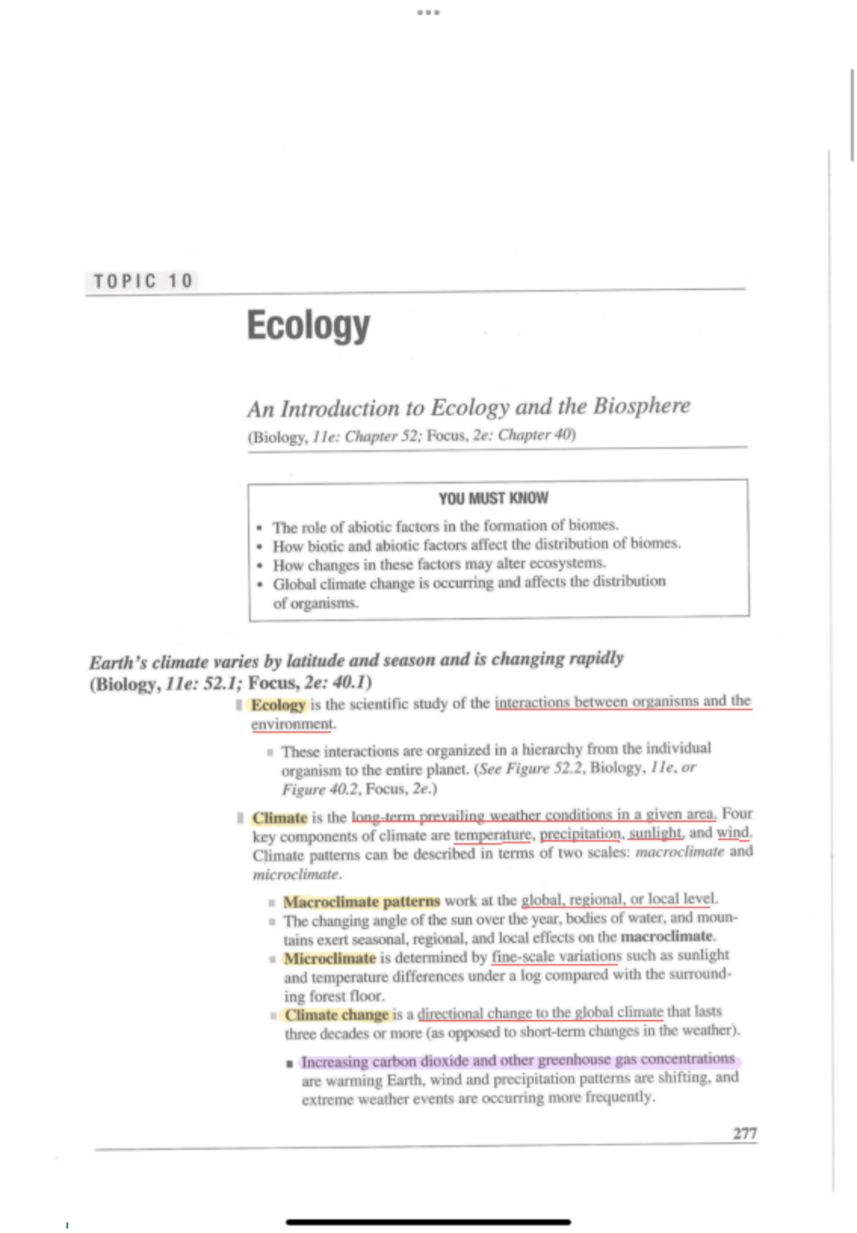 AP Bio Ecology annotated notes (with practice problems) - ↑ ↑layered ...