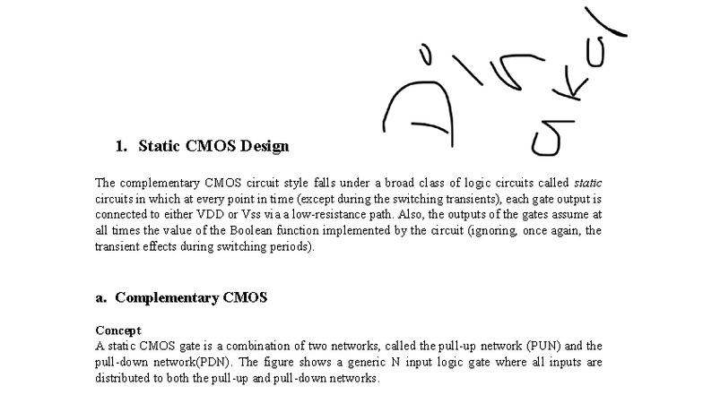 Static CMOS Design Concepts and Ratioed Logic Analysis - Studocu