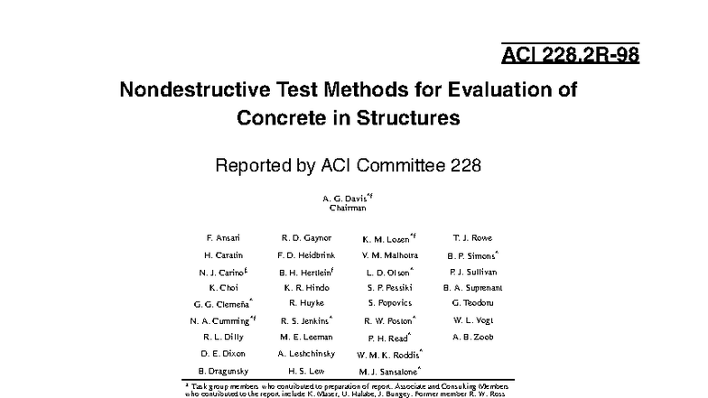 ACI 228.2R-98: Nondestructive Test Methods for Concrete Evaluation ...