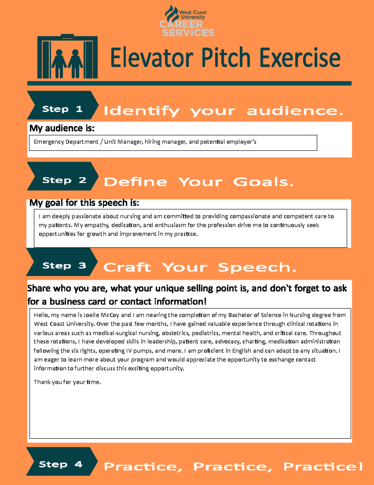 Elevator Pitch Exercise - Emergency Department / Unit Manager, hiring ...