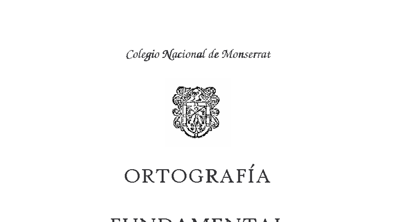 Ortografía Fundamental: Normas de la Real Academia Española - Studocu