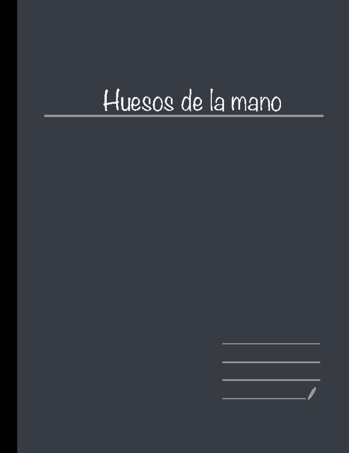 Catorceavo Tema: Huesos de la Mano y su Anatomía - Studocu