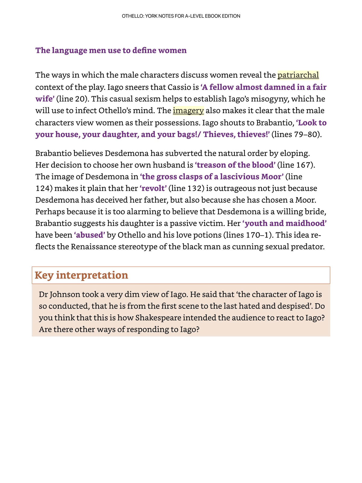 A'Level - Revision Notes on Othello: York Notes Guide - Studocu