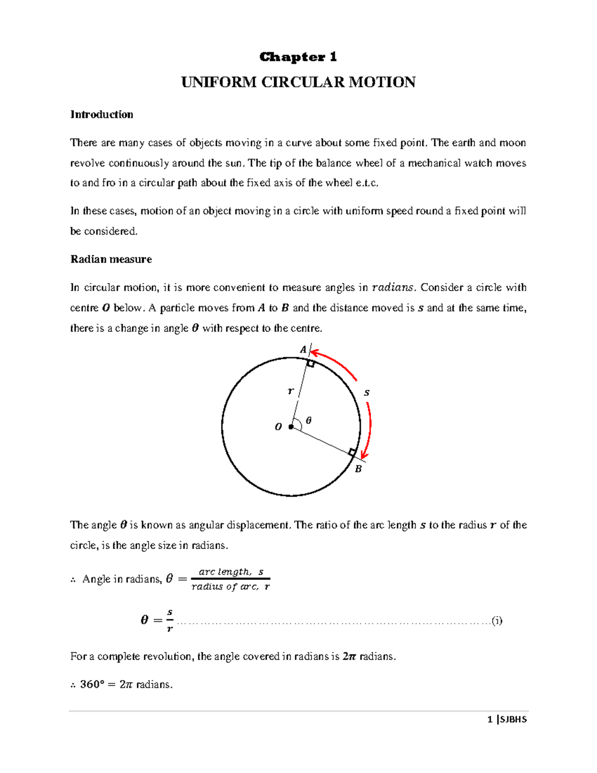 FORM 4 Physics Notes: Uniform Circular Motion and Archimedes' Principle ...