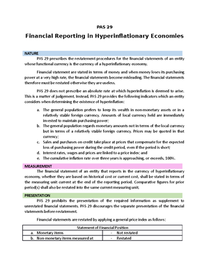PAS 32 - Lecture notes 29 - PAS 32 FINANCIAL INSTRUMENTS: PRESENTATION ...