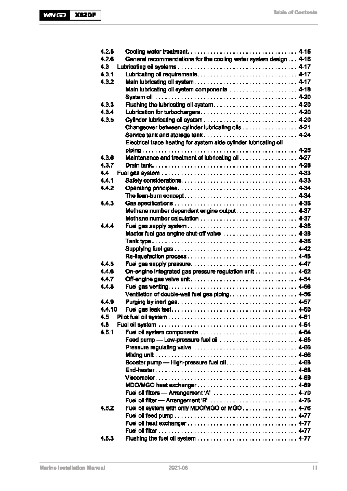 Marine Installation Manual: WIN GD X62DF Overview and Systems - Studocu