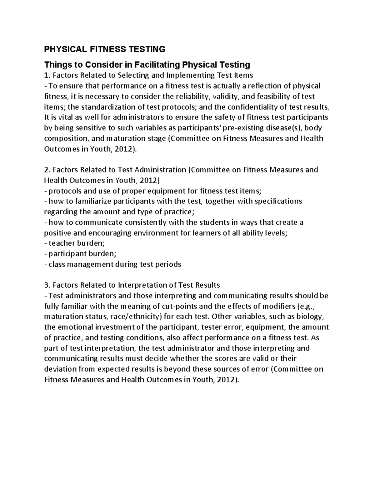 Physical Fitness Testing Guide: Strategies and Assessment Techniques ...
