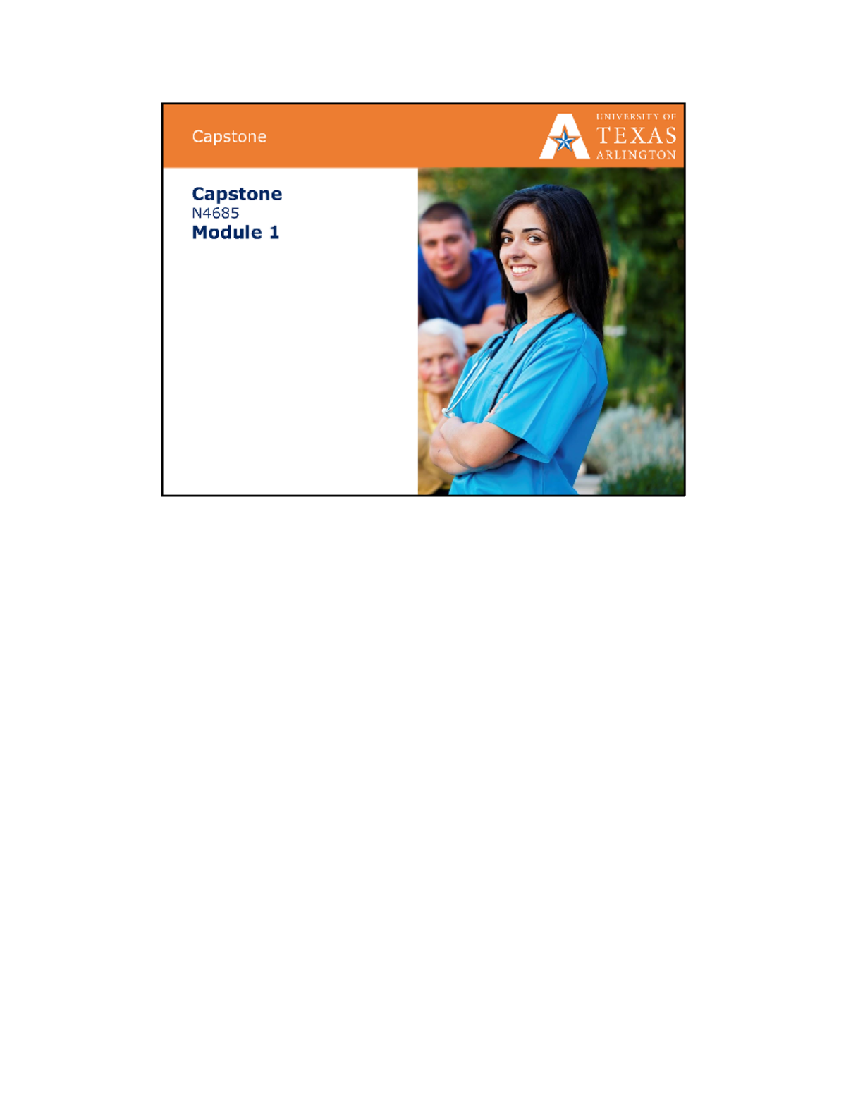 N4685M1 Capstone Project Overview & Synthesis Paper Guide - Studocu