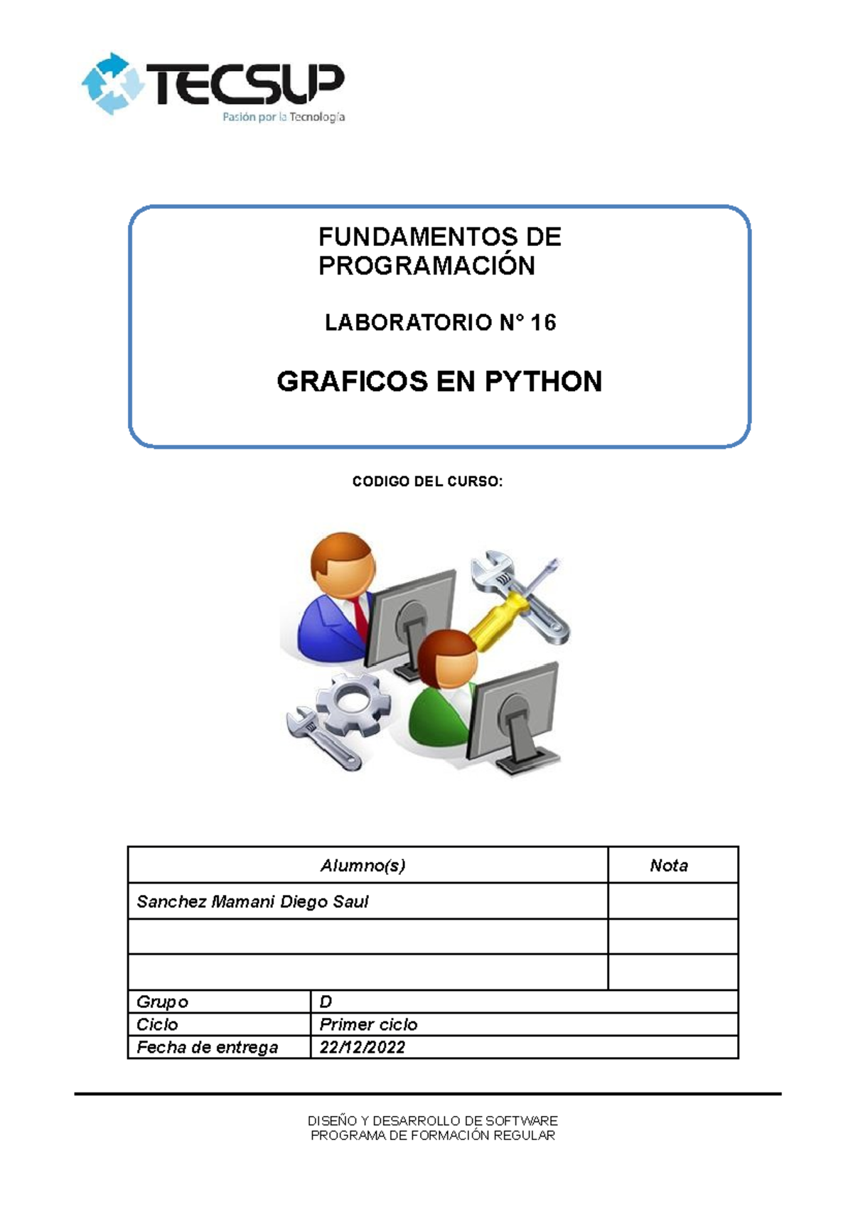 Laboratorio 16 - Gráficos en Python para Fundamentos de Programación - Studocu