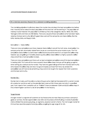 BTEC Business Studies unit 222 - BTEC Business Studies Level 3 Unit 22 ...