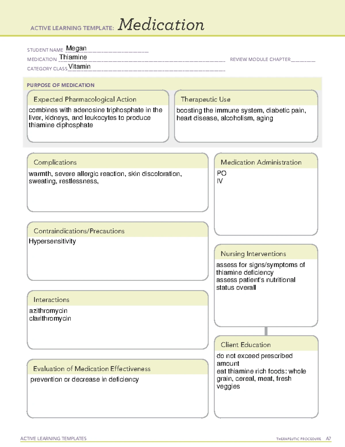 Active Learning Template medication Haloperidol - ACTIVE LEARNING ...
