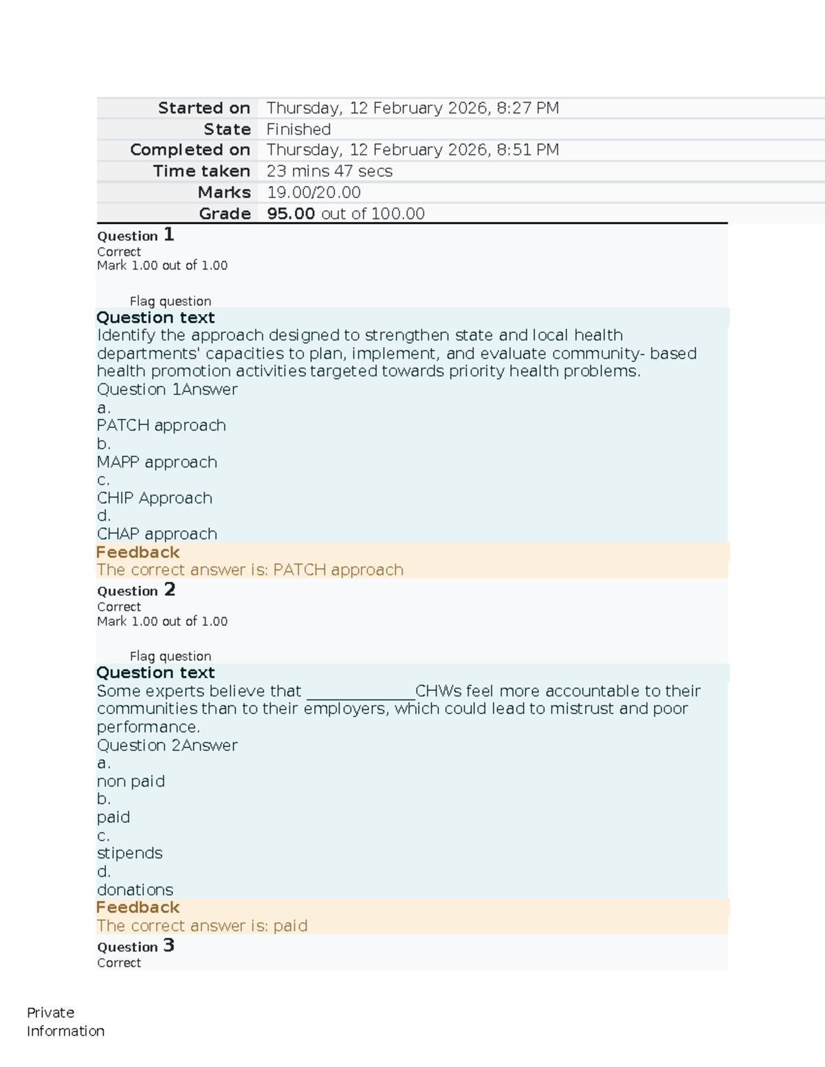 UNIT 3 Graded Quiz on Community Health Concepts - Studocu