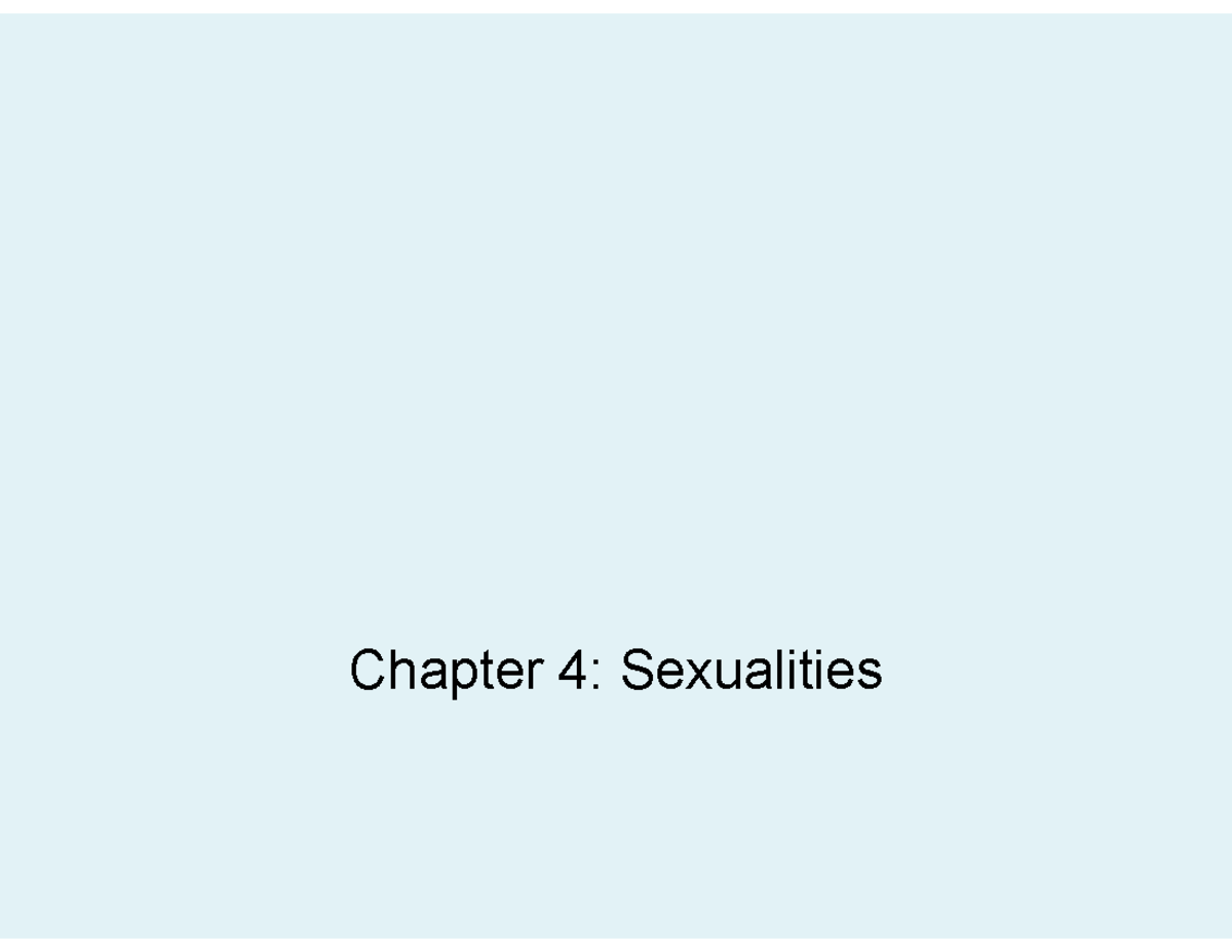 Contemporary Issues in Sexuality: Insights from FMST 101 Chapter 4 - Studocu