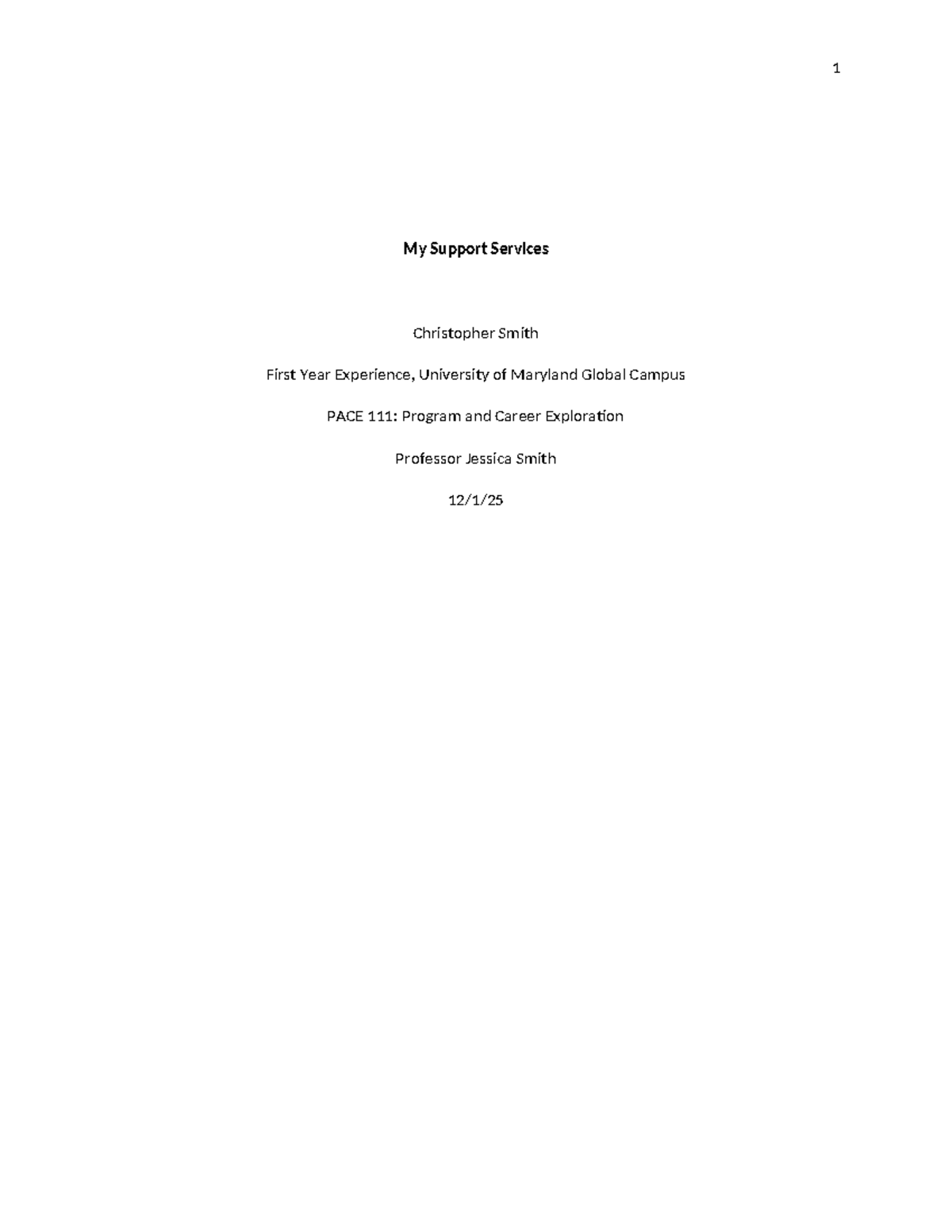 Unit 7 Assignment: My Support Services in the PACE Program - Studocu