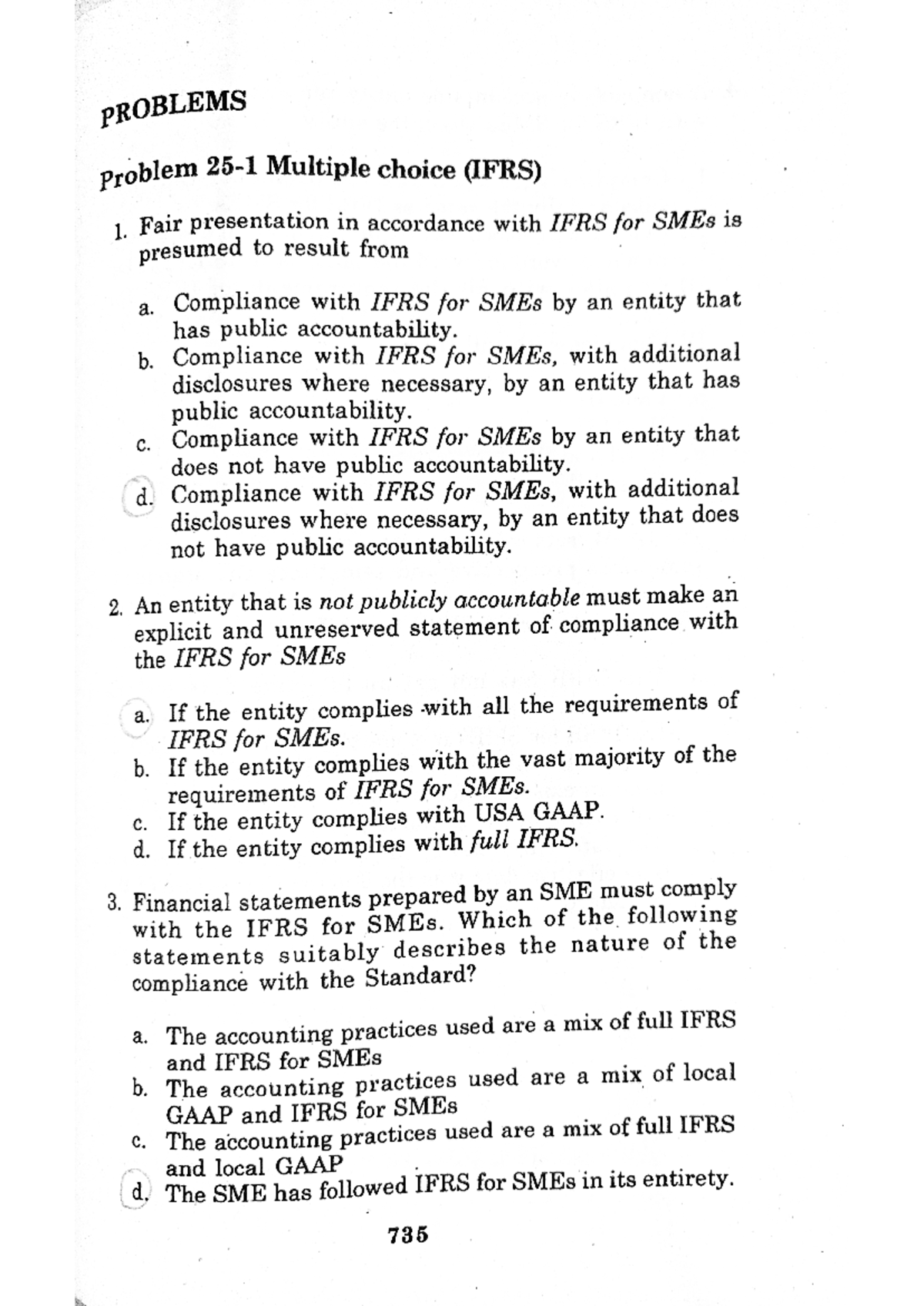 Chapter 25 SMEs: IFRS Financial Statement Problems & Solutions - Studocu