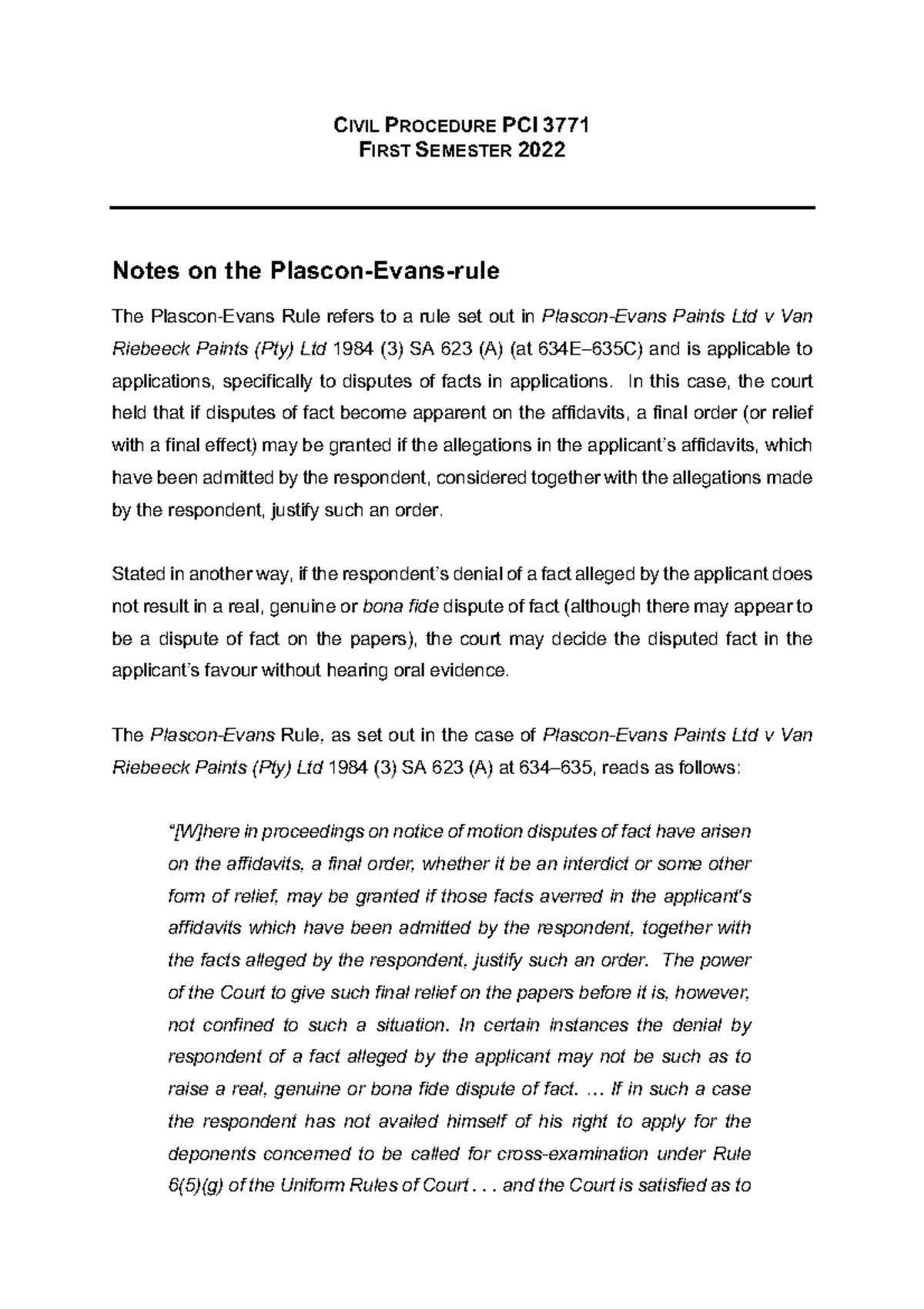 RENT Interdict Summons - Case No: Rustenburg Magistrates Court - Studocu