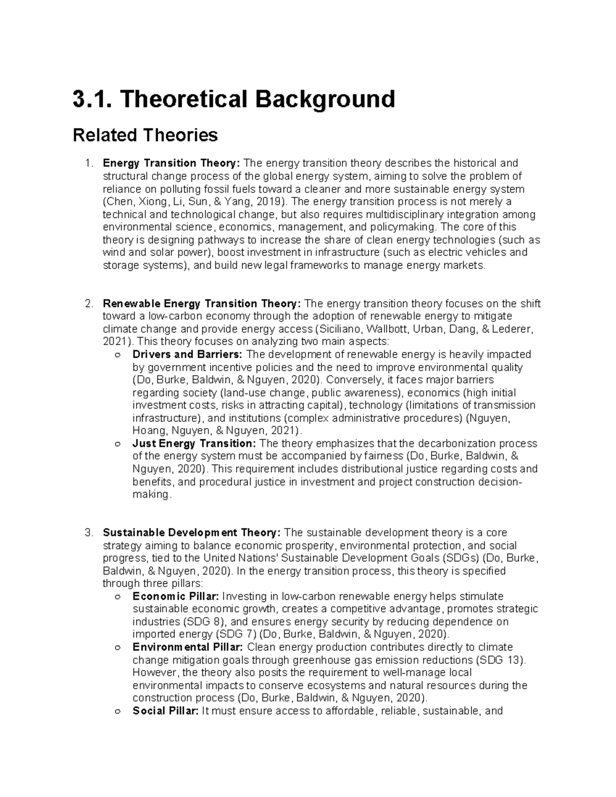 Literature Review on Energy Transition Theories and Practices - Studocu