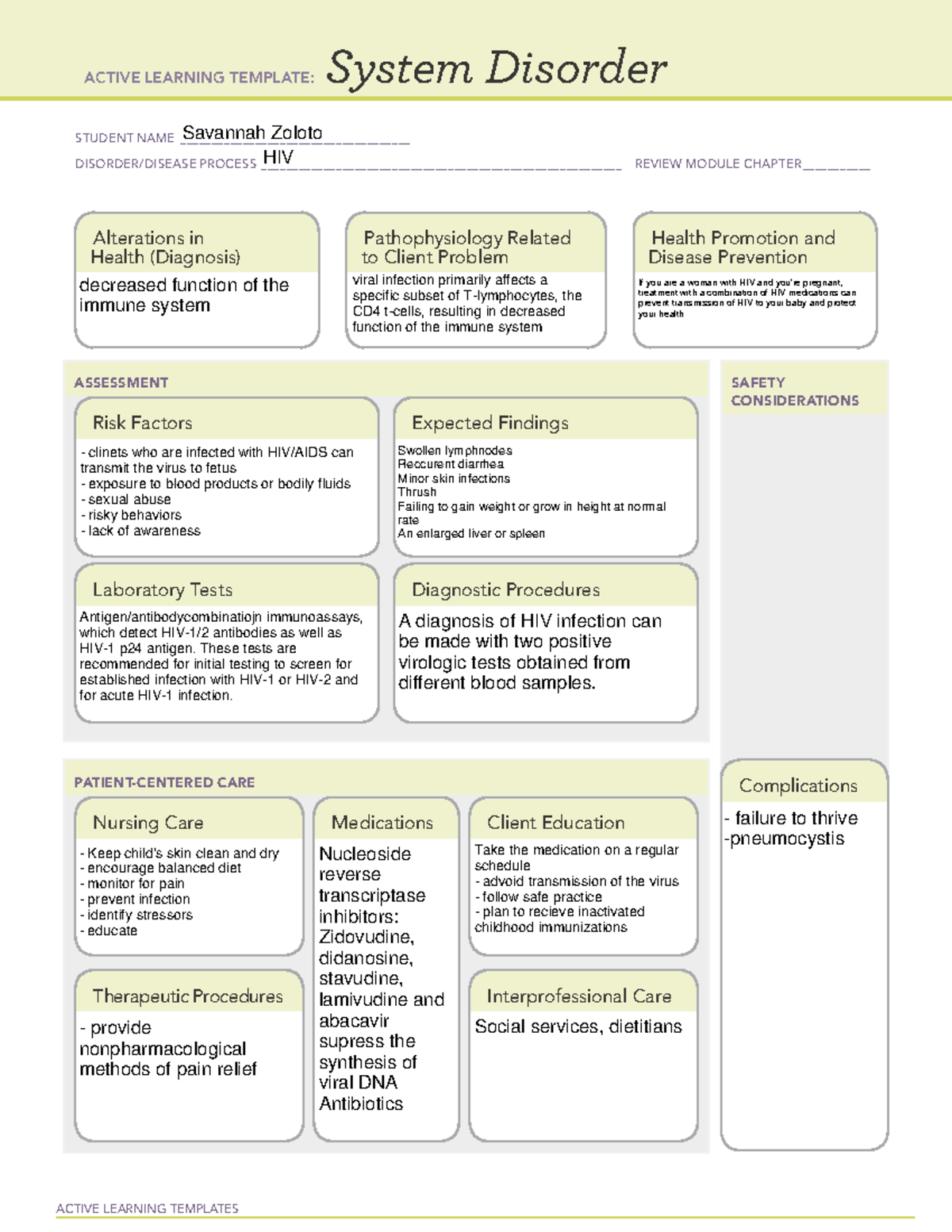 ATI Active Learning Template Varicella Vaccine - ACTIVE LEARNING ...