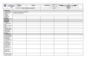 DISS 11: Daily Lesson Log (Quarter 1, Week 1) on Social Sciences - Studocu
