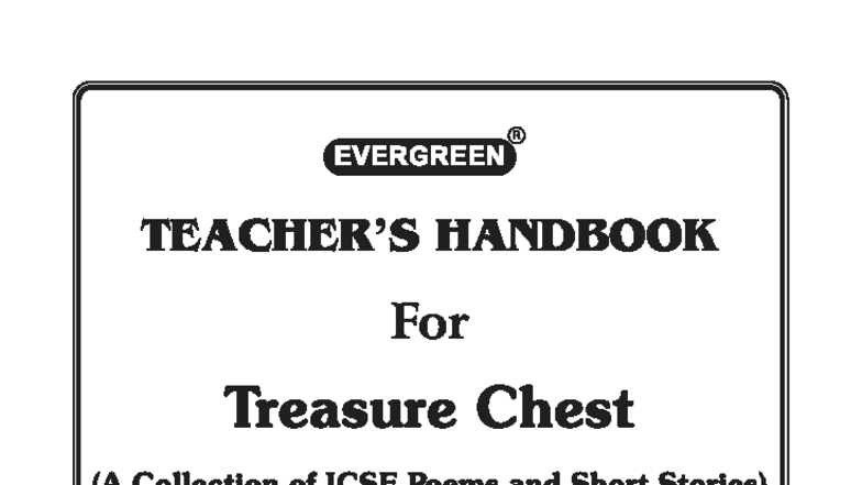 Treasure Chest: ICSE Poems & Short Stories Workbook WB 10 - Studocu