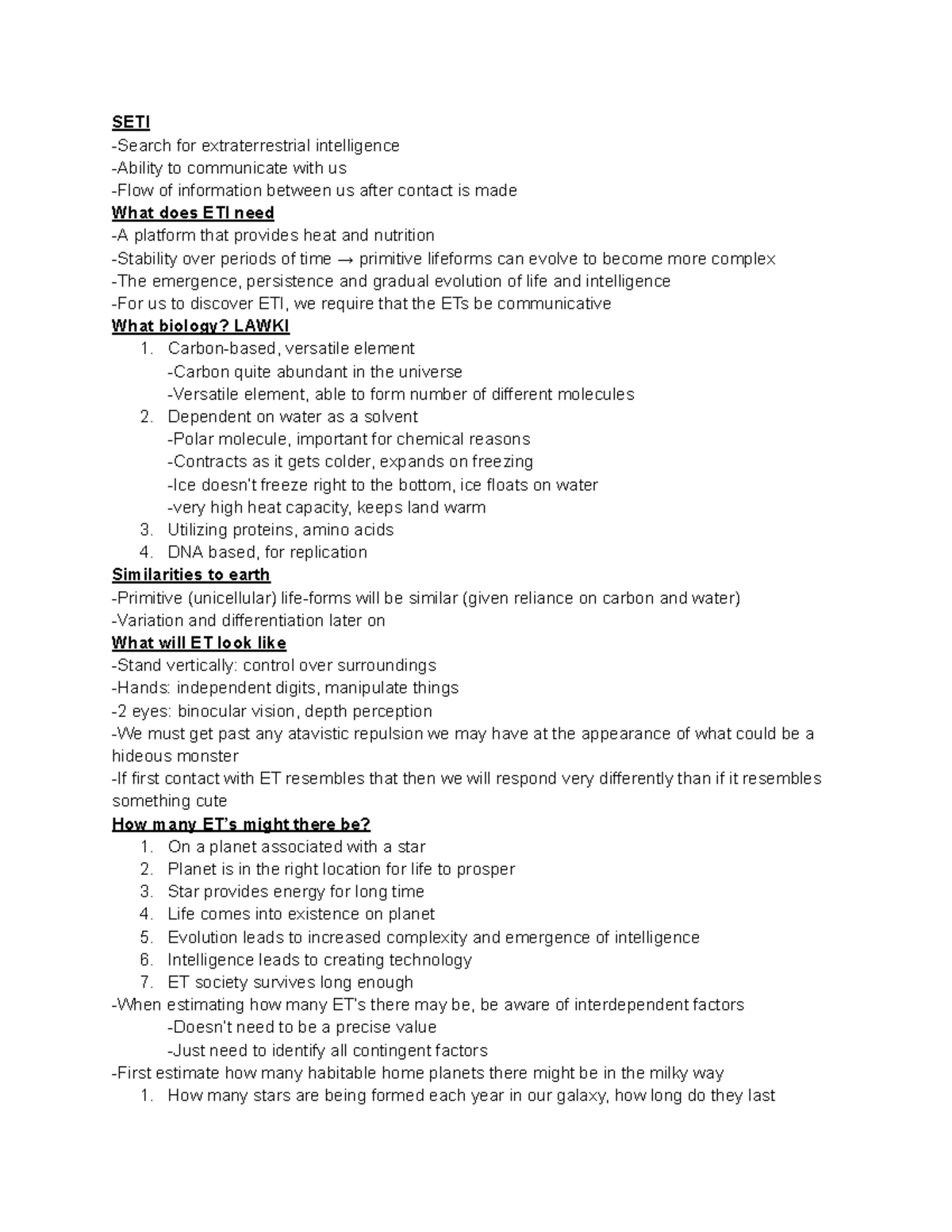ASTR 101 Module 12: Exploring Communication with Extraterrestrial ...