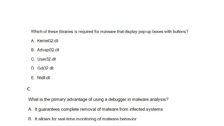 IAM Final Exam Study Notes - Malware Analysis Techniques - Studocu