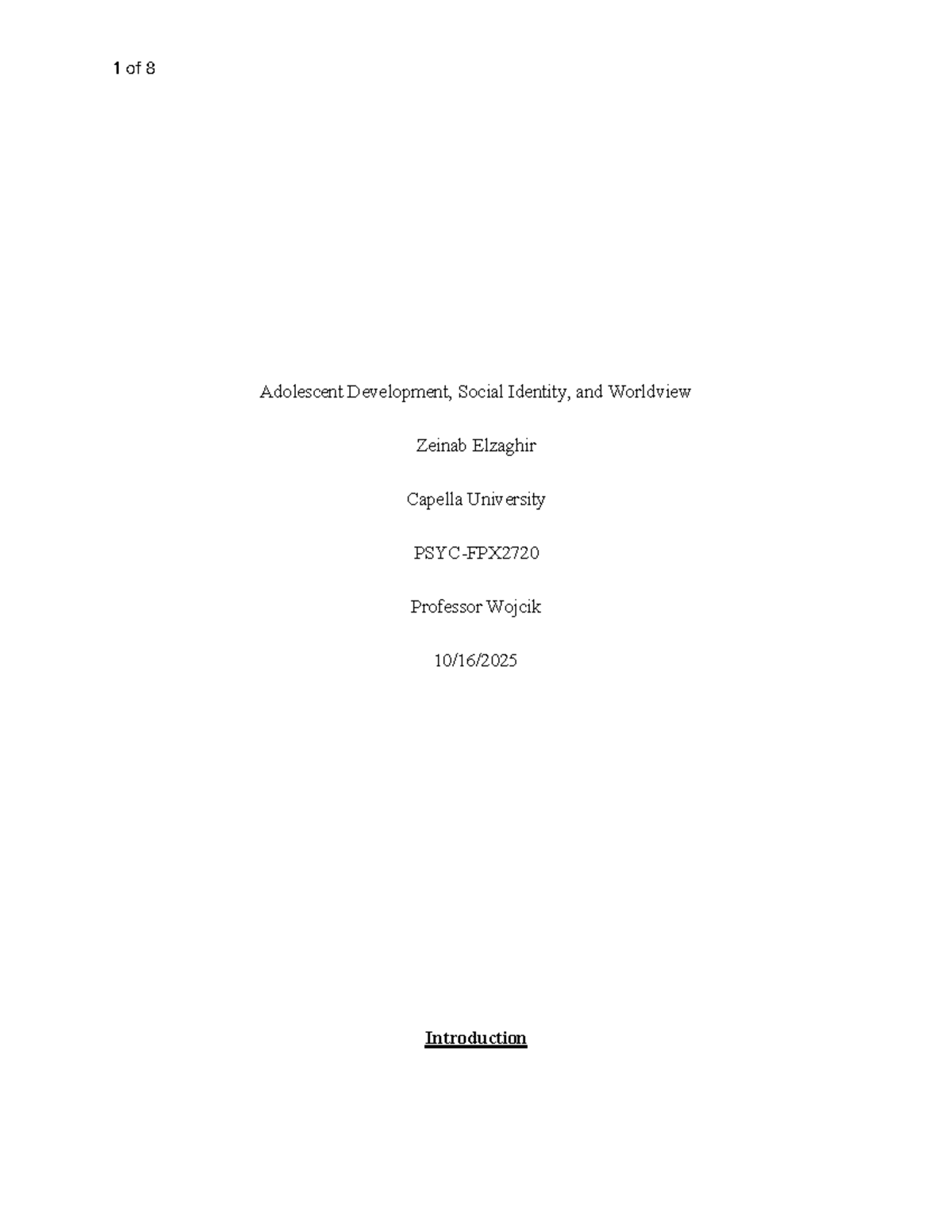 Adolescent Development Case Studies: Identity & Social Dynamics - Studocu