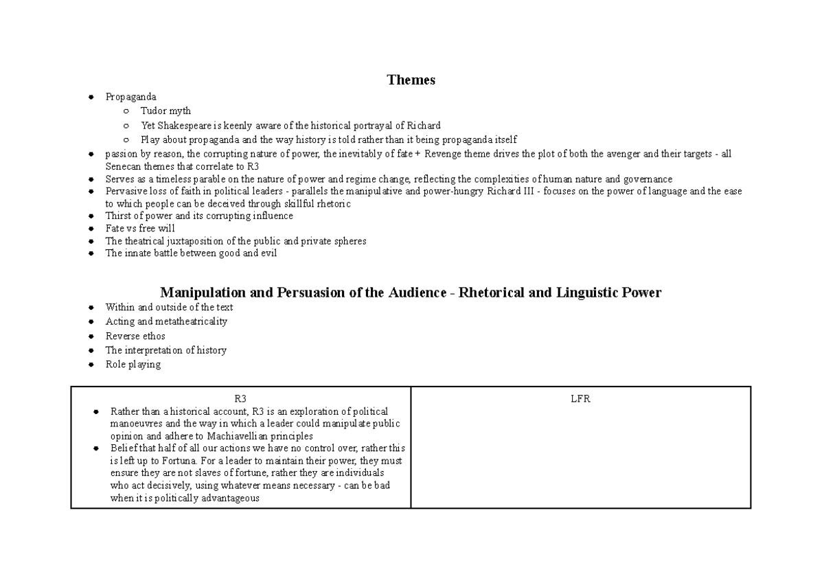 Module A - R3 and LFR: Analyzing Power, Language, and Manipulation in ...
