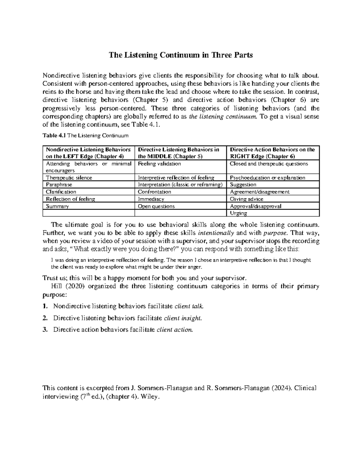 The Listening Continuum: A Comprehensive Overview (Chapter 4) - Studocu