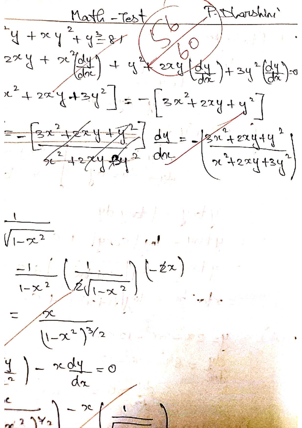 Maths Pre Board Test XII - Calculus Concepts and Problems - Studocu