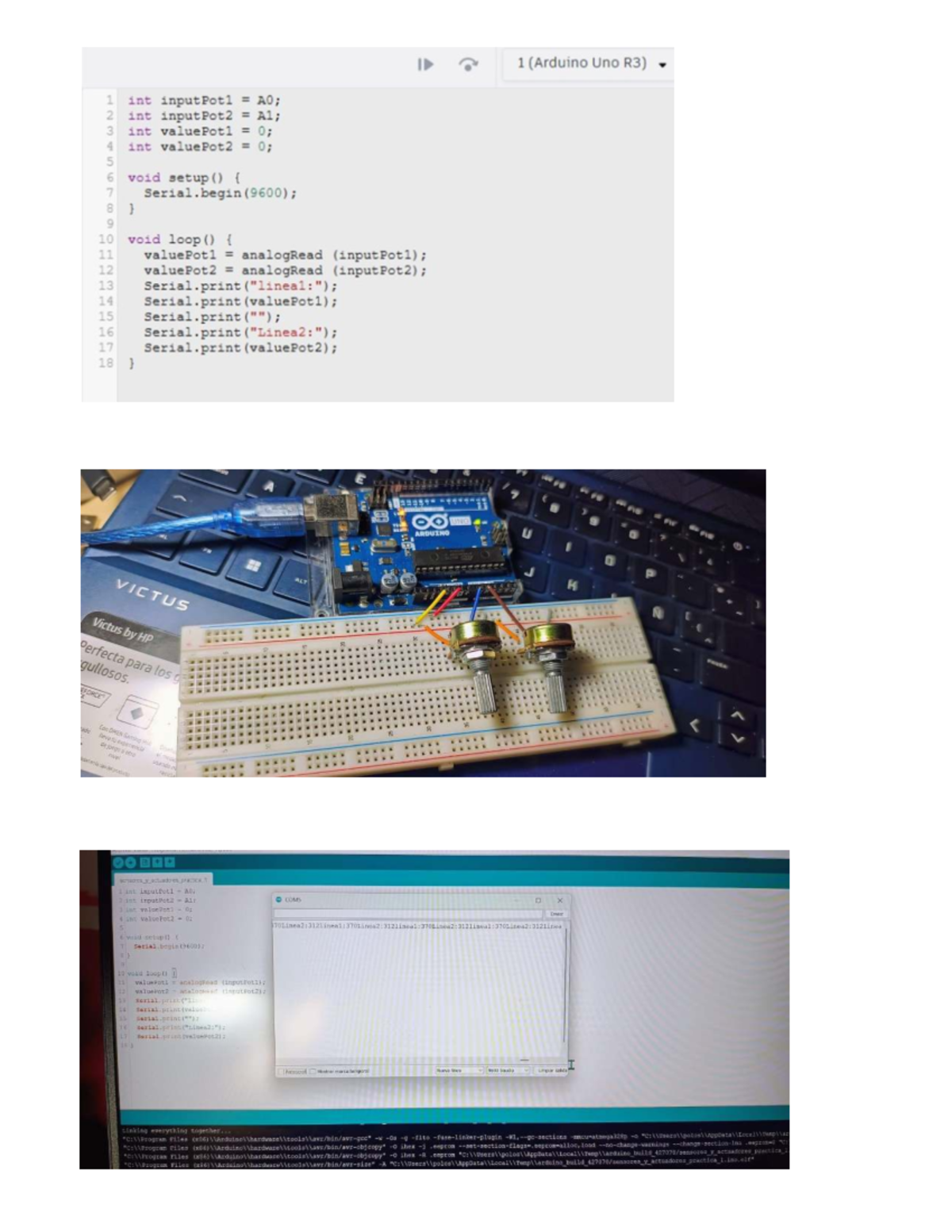 Arduino Uno R3: Sensor and Actuator Practice Code - Studocu