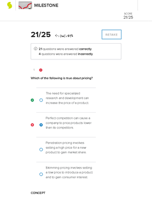 Intro 2 business final milestone 23 over 25 - 1 CONCEPT → Types of ...