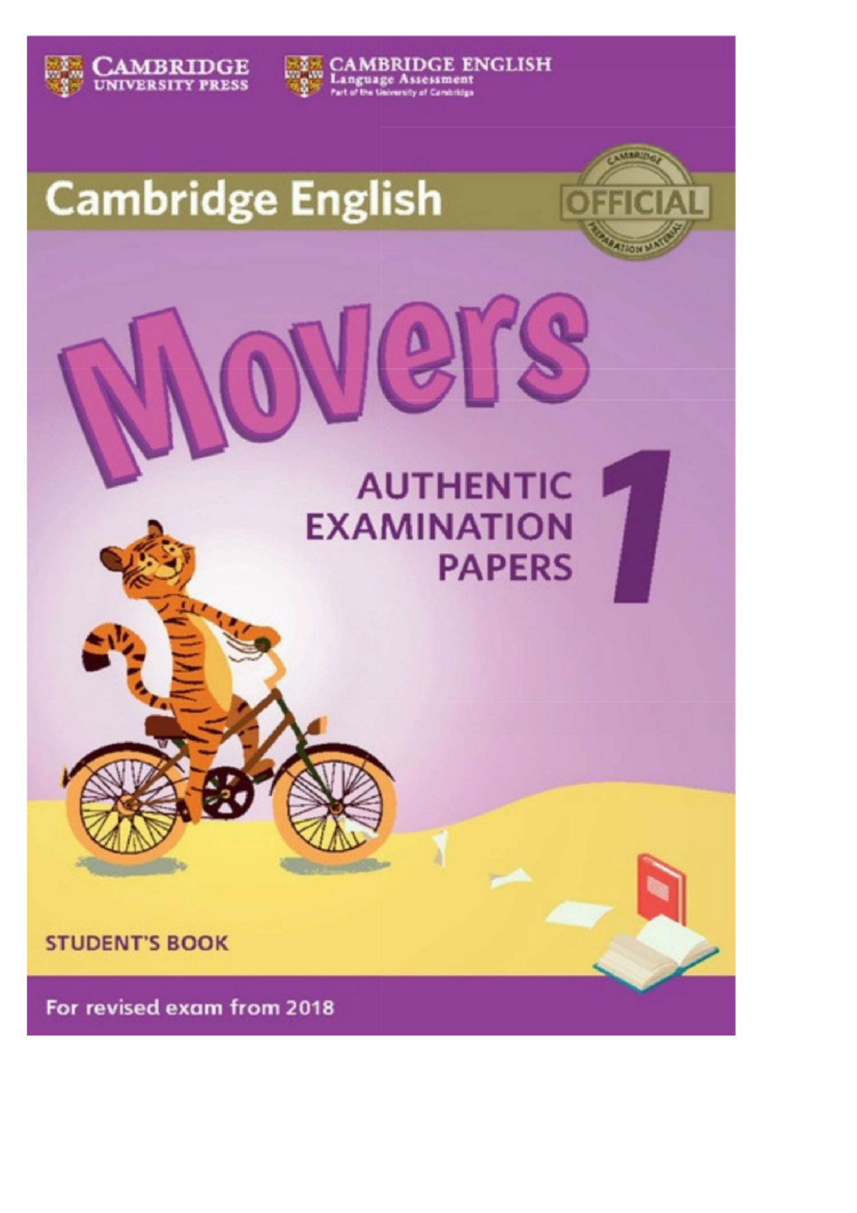 Cambridge Movers A1 Test 1 Listening & Reading Practice Papers - Studocu