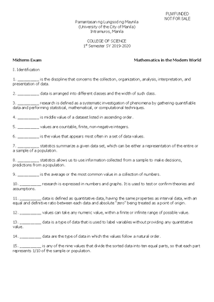 MMW - Mathematics in the Modern World - Mathematics in the Modern World THE FIBONACCI SEQUENCE ...