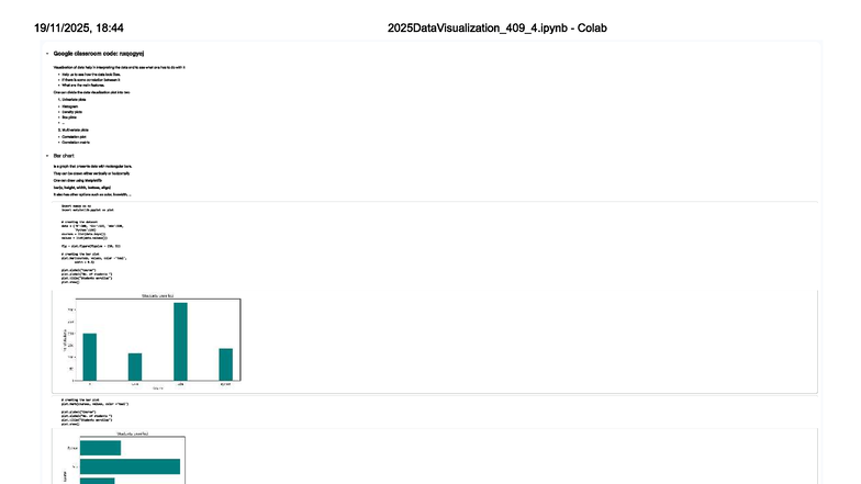2025Data Visualization 409 Lecture 4: Exploring Data with Python - Studocu