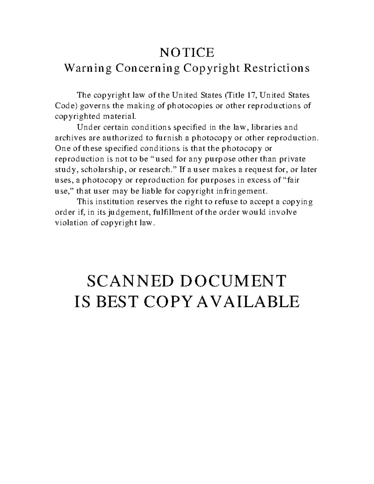 Copyright Restrictions and Fair Use Notice - Important Guidelines - Studocu