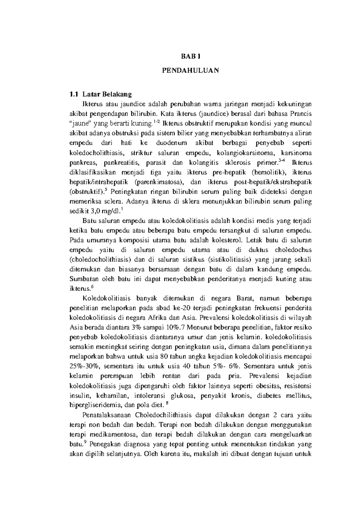 CRS - Ikterus Obstruktif dan Koledokolitiasis: Tinjauan Mendalam - Studocu