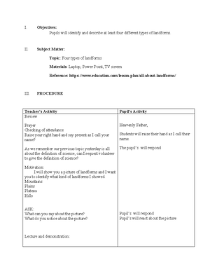 DLL MATH - angles of elevation and depression - Daily Lesson Plan ...
