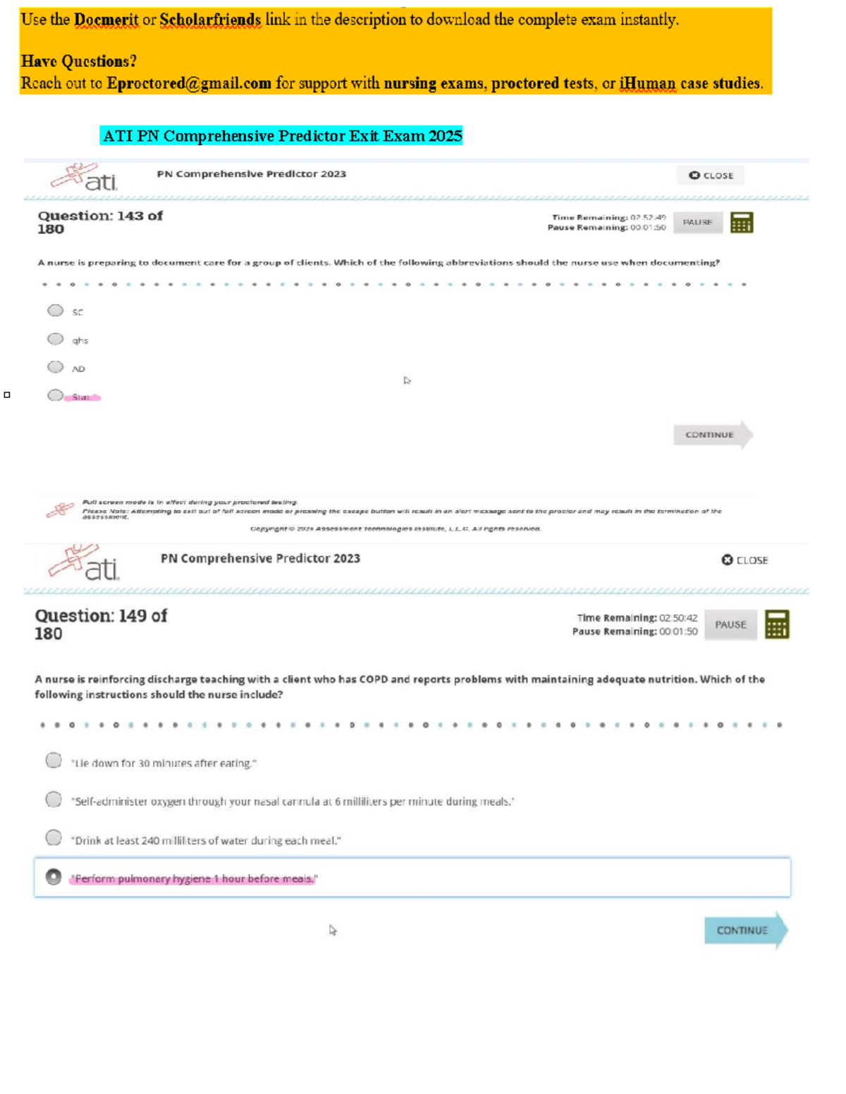 Last Minute Tips for PN ATI Comprehensive Predictor Exit Exam 2025 ...