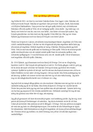 Språklig variation - Betyg: A - Språklig variation Språk är en av ...