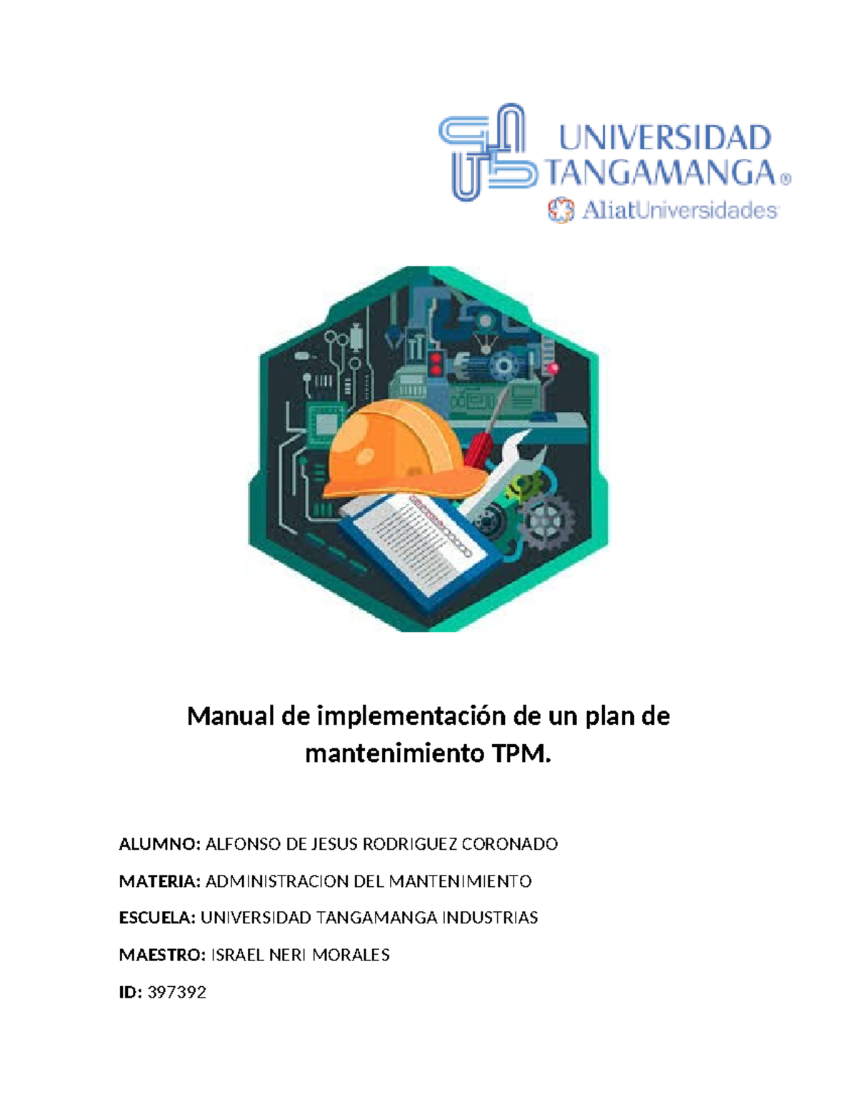 Manual de implementación de TPM en mantenimiento industrial - ADM-TPM ...