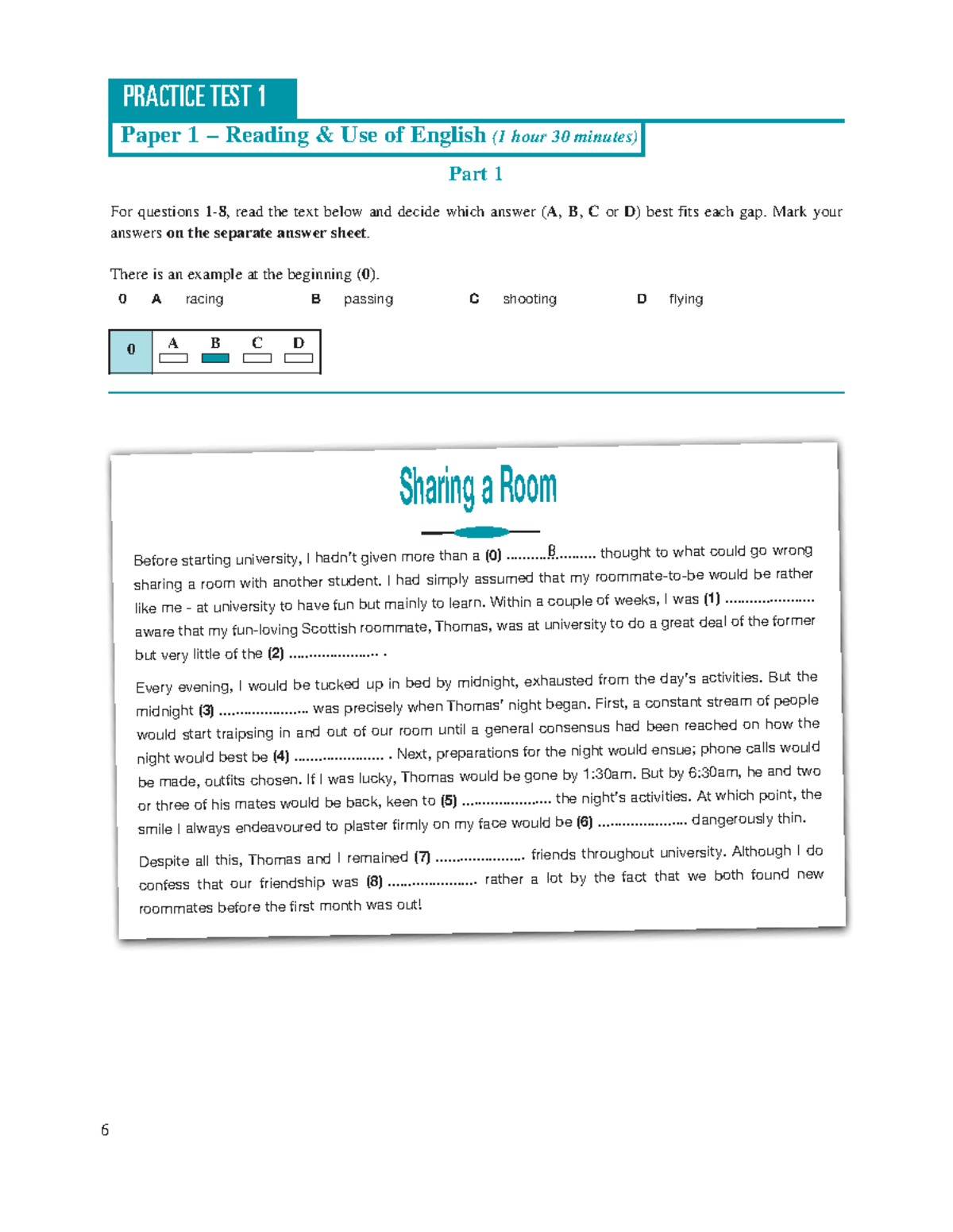 CPE TEST 3 - Practice Test 1 for Certificate of Proficiency in English ...
