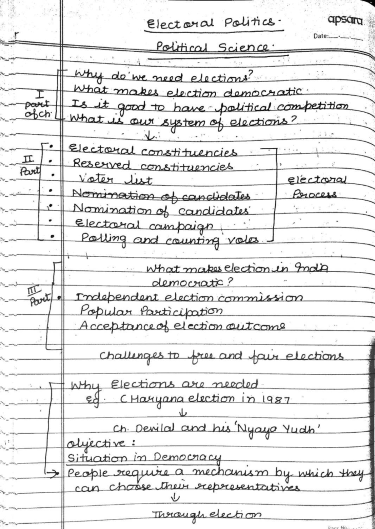 Electoral Politics - Political Science Notes on Elections and Democracy ...