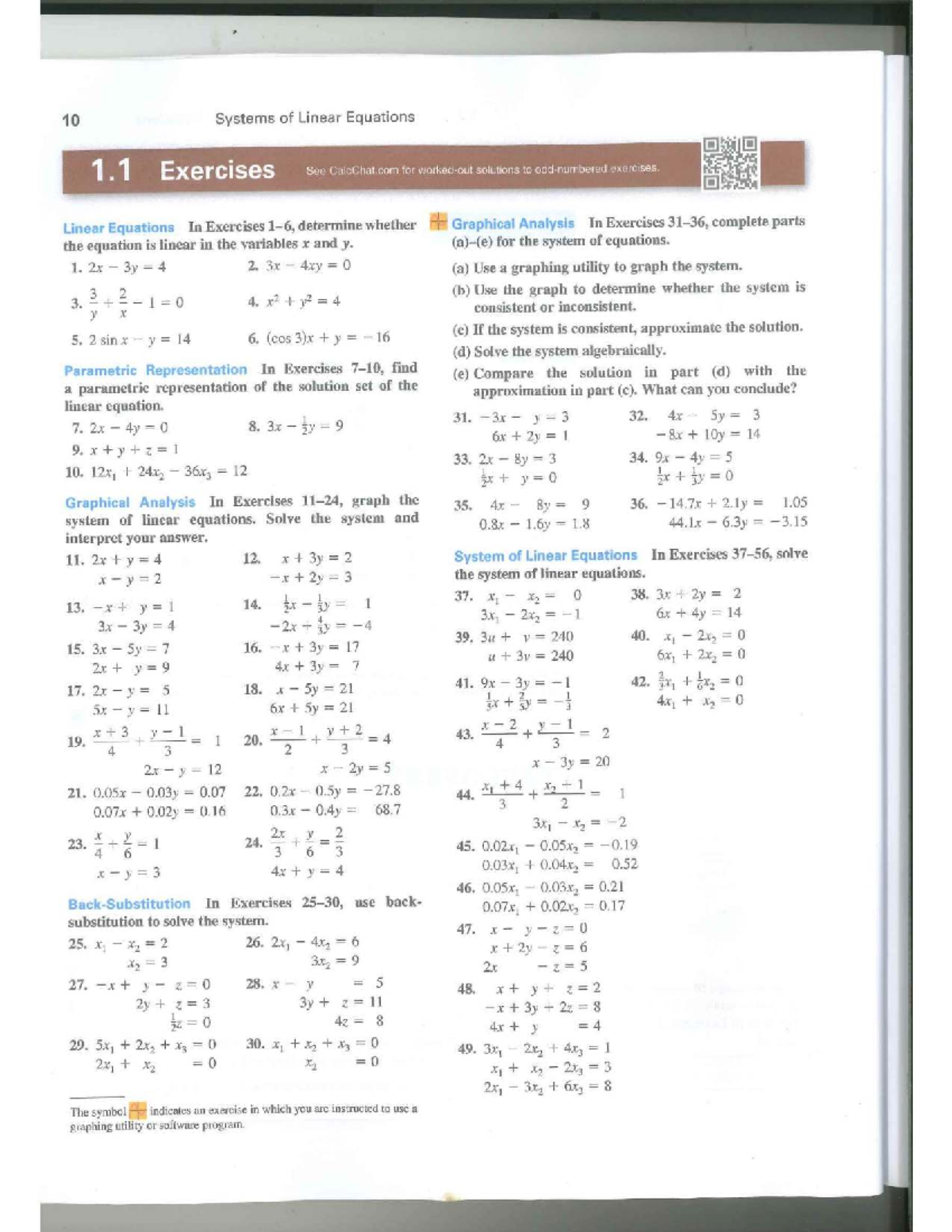 Week 7 Practical Session: Systems of Linear Equations Exercises - Studocu