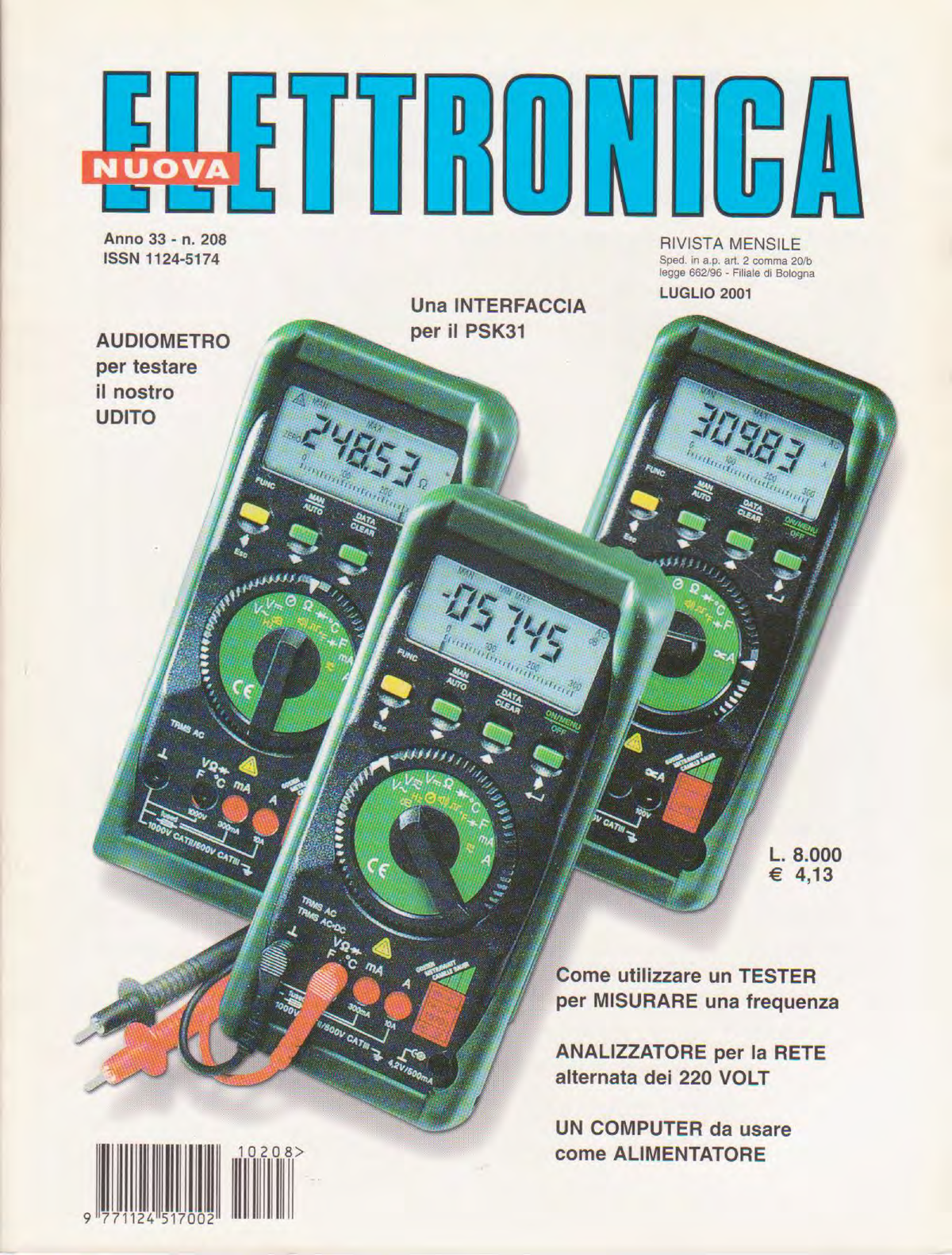 Audiometro e Oscillatore Sinusoidale - ELETTRONICA Anno 33 n. 208 - Studocu