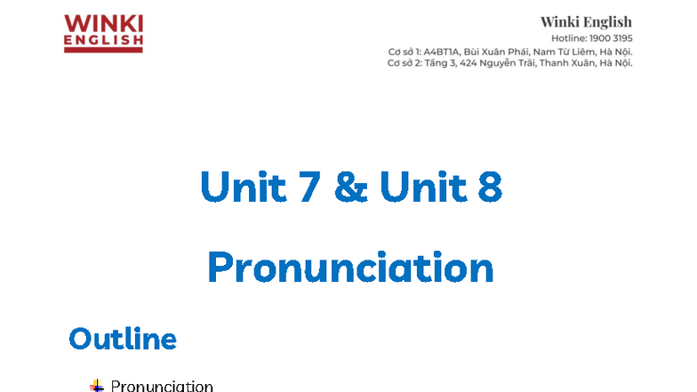 G6 Pronunciation Guide: Units 7 & 8 Overview - Studocu